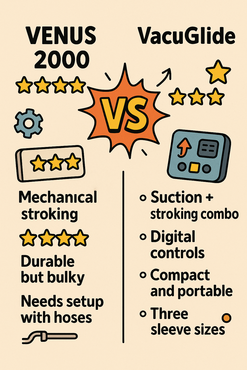 Venus 2000 vs VacuGlide: Which Male Milking Machine Wins?